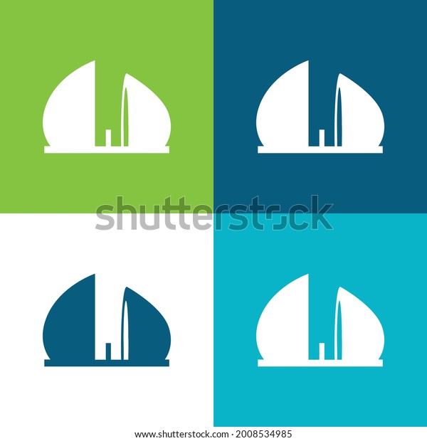 Al Shaheed Monument Iraq Flat Four Stock Vector (Royalty Free ...