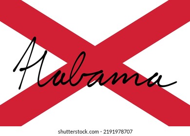 Alabama Flag Numbers Vector Illustration Seamless Stock Vector (Royalty ...