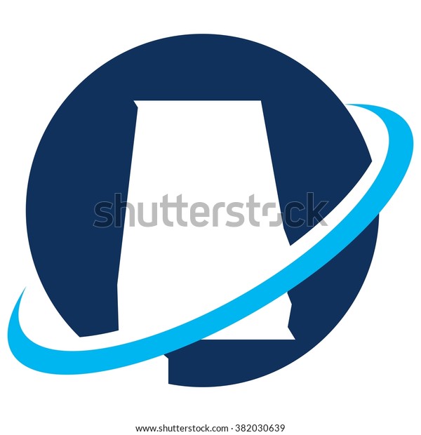 Vektor Stok Alabama Logo Vector Map Vector (Tanpa Royalti) 382030639 ...
