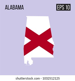 Map Flag Alabama Vector Eps10 Stock Vector (Royalty Free) 766656544 ...