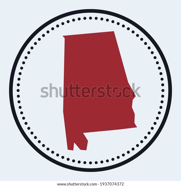 Alabama Round Stamp Round Logo Us Stock Vector (Royalty Free ...