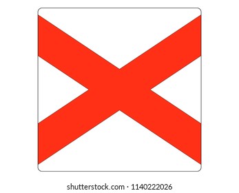 Map Alabama State Usa Flag Vector Stock Vector (Royalty Free ...