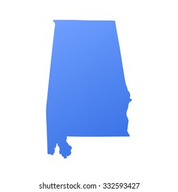 Alabama State Bordermap Stock Vector (Royalty Free) 332593427 ...