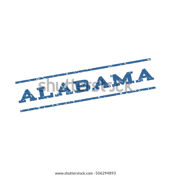 Alabama Watermark Stamp Text Caption Between Stock Vector (Royalty Free ...