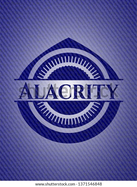 Alacrity Emblem Jean Background Stock Vector (Royalty Free) 1371546848 ...