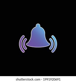 Alarm Bell Ringing Blue Gradient Vector Stock Vector (Royalty Free ...