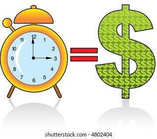 Alarm Clock Dollar Sign Stock Vector (Royalty Free) 4802404