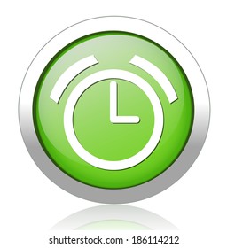 Alarm Clock Icon Stock Vector (Royalty Free) 186114212 | Shutterstock