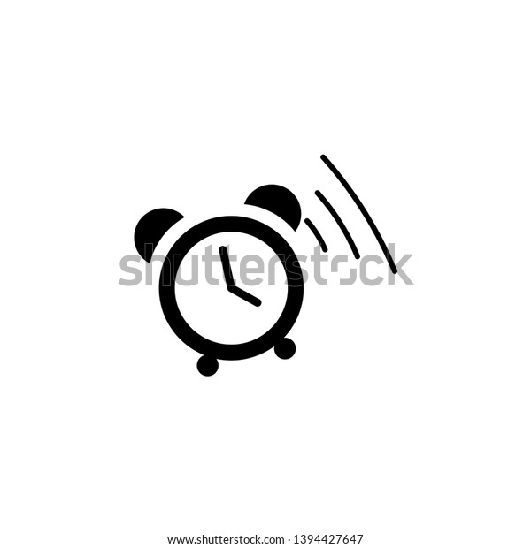 Alarm Clock Ringing Icon Modern Design Stock Vector (Royalty Free ...