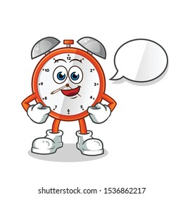 Alarm Clock Talking Mascot Vector Cartoon Stock Vector (Royalty Free ...