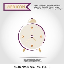 Alarm Clock Web Icon Busy People Stock Vector (Royalty Free) 603458348 ...