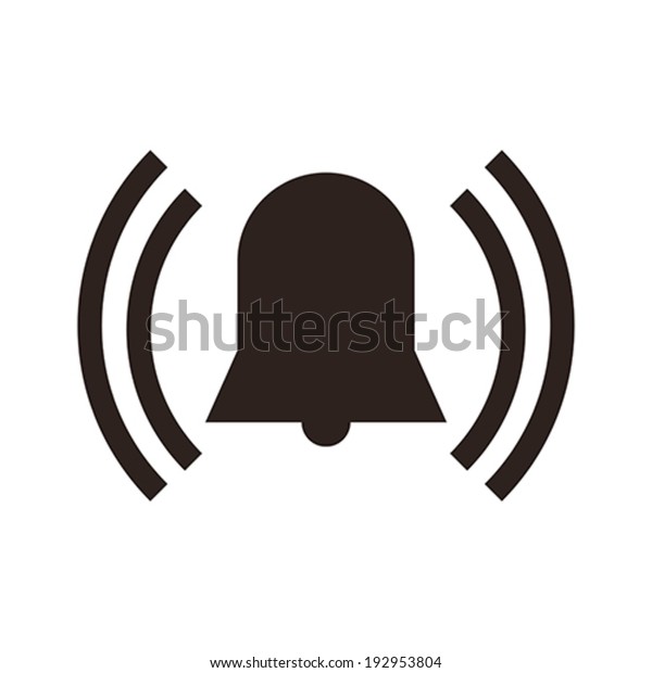 Alarm Icon Isolated On White Background Stock Vector (Royalty Free ...