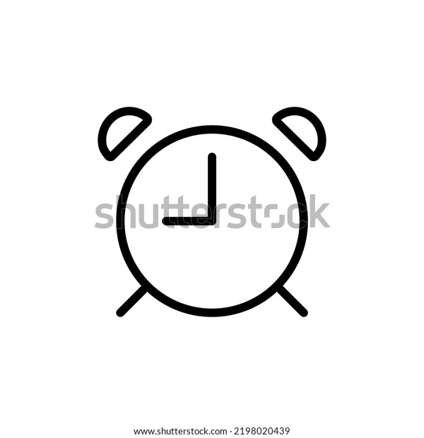 Alarm Outline Icon Vector Png Isolated Stock Vector (Royalty Free ...