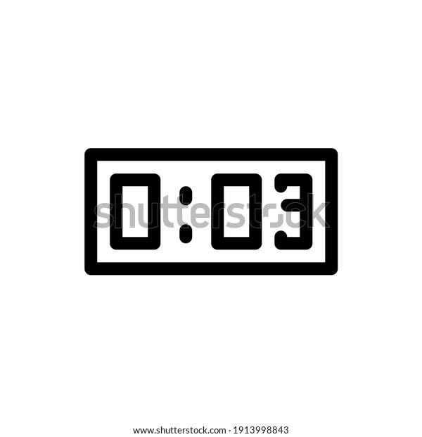 Alarm Pixel Perfect Icon Vector Minimalist Stock Vector (Royalty Free ...