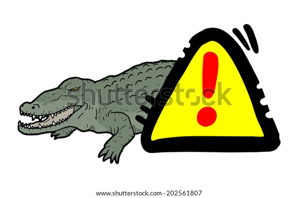 Alarm Reptile Hazard Stock Vector (Royalty Free) 202561807 | Shutterstock