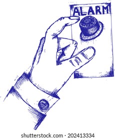 Alarm System Sketch Stock Vector (Royalty Free) 202413334 | Shutterstock