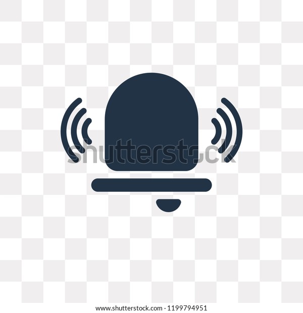 Alarm Vector Icon Isolated On Transparent Stock Vector (Royalty Free ...