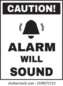 Alarm Will Sound Sign Vector Stock Vector (Royalty Free) 2198571713 ...
