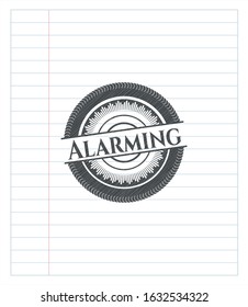 Wrung Pencil Strokes Emblem Vector Illustration Stock Vector (Royalty ...