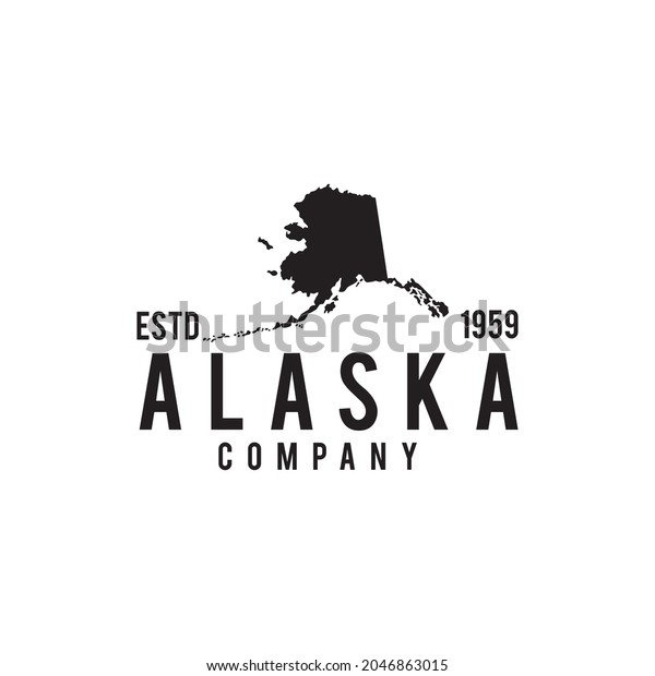 Alaska State Map Company Vector Logo Stock Vector (Royalty Free ...