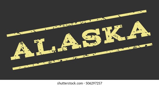 Alaska Watermark Stamp Text Caption Between Stock Vector (Royalty Free ...