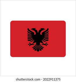 Albania Flag Simple Logo Icon Stock Vector (Royalty Free) 2022911375 ...