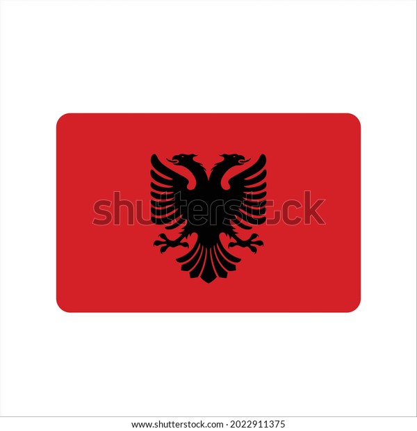 Albania Flag Simple Logo Icon Stock Vector (Royalty Free) 2022911375 ...