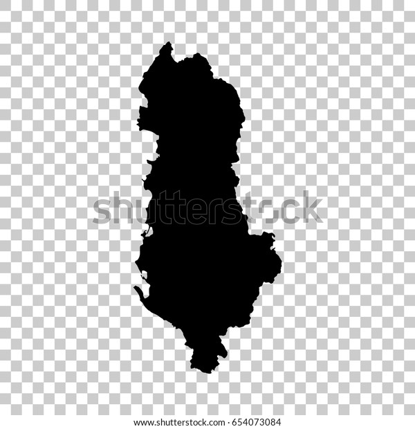 Albania Map Isolated On Transparent Background Stock Vector (Royalty ...