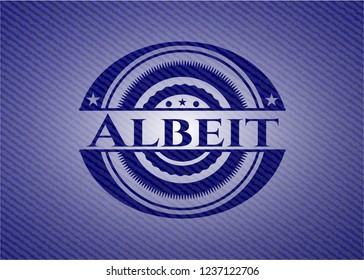 Writer Jean Denim Emblem Badge Background Stock Vector (Royalty Free ...