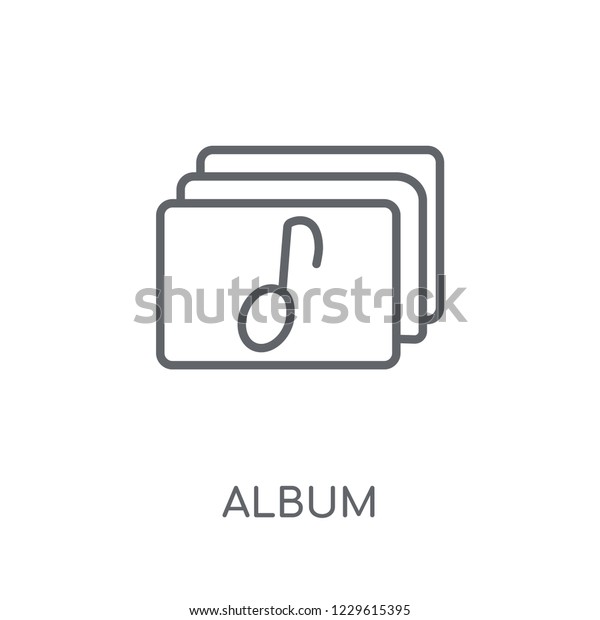 Album Linear Icon Modern Outline Album Stock Vector (Royalty Free ...
