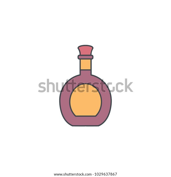 Alcohol Bottle Cartoon Icon Vector Object Stock Vector (Royalty Free ...