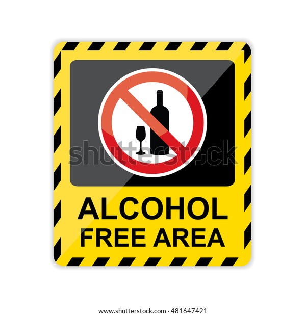 Alcohol Free Area Sign Vector Stock Vector (Royalty Free) 481647421 ...