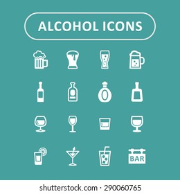 Alcohol Party Icon Set Stock Vector (Royalty Free) 290060792