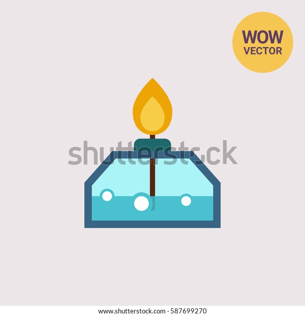 Alcohol Lamp Icon Stock Vector (Royalty Free) 587699270 | Shutterstock
