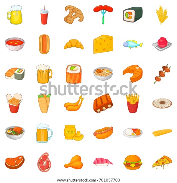 Ale Icons Set Cartoon Style 36 Stock Vector (Royalty Free) 701037703