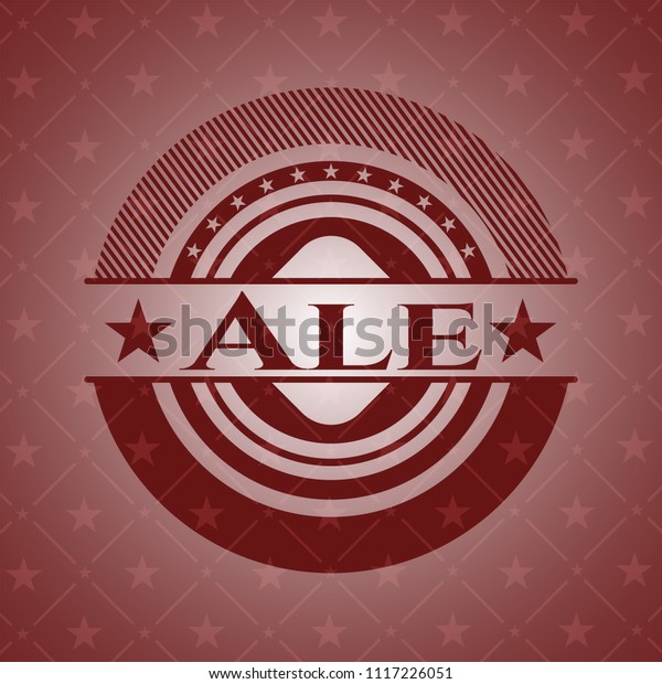 Ale Red Emblem Stock Vector (Royalty Free) 1117226051