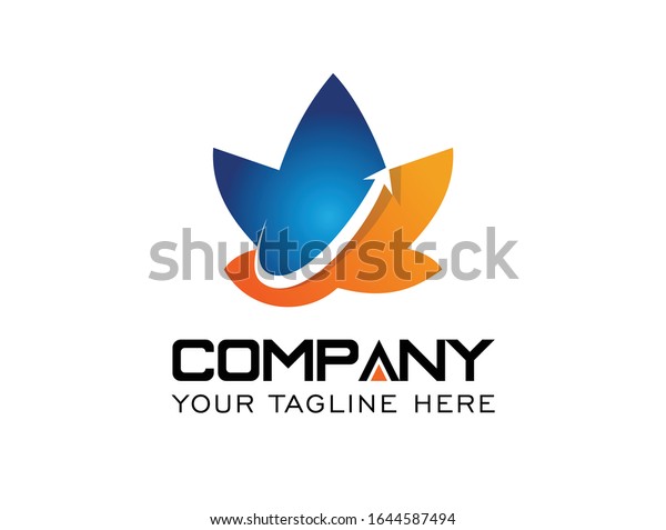 Aleaf Arrow Company Logo Vector Format Stock Vector (Royalty Free ...