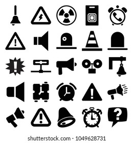 Alert Icons Set 25 Editable Filled Stock Vector (Royalty Free ...
