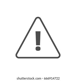Alert Simple Icon Contour Illustration Stock Vector (Royalty Free ...