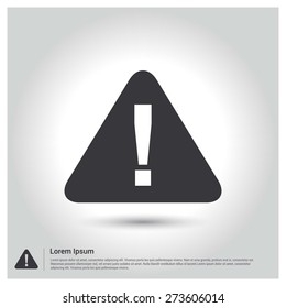 Alert Symbol Icon Vector Illustration Pictogram Stock Vector (Royalty ...