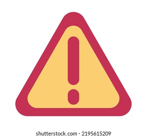 Alert Symbol Triangle Signal Stock Vector (Royalty Free) 2195615209 ...