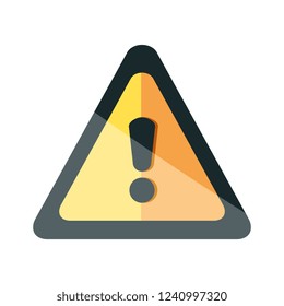 Alert Triangle Symbol Icon Stock Vector (Royalty Free) 1240997320 ...