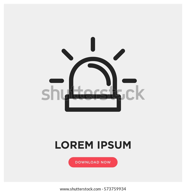 Alert Vector Icon Signal Symbol Modern Stock Vector (Royalty Free ...