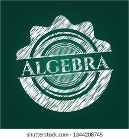 Algebra Chalkboard Emblem Stock Vector (Royalty Free) 1344208745 ...