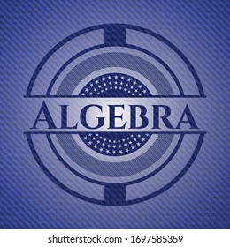 Algebra Emblem Jean Texture Vector Illustration Stock Vector (Royalty ...