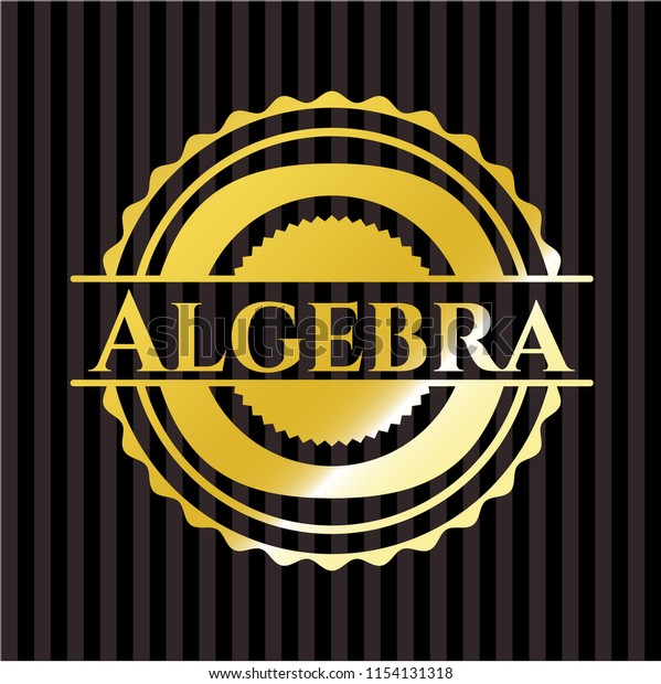 Algebra Gold Emblem Badge Stock Vector (Royalty Free) 1154131318 ...