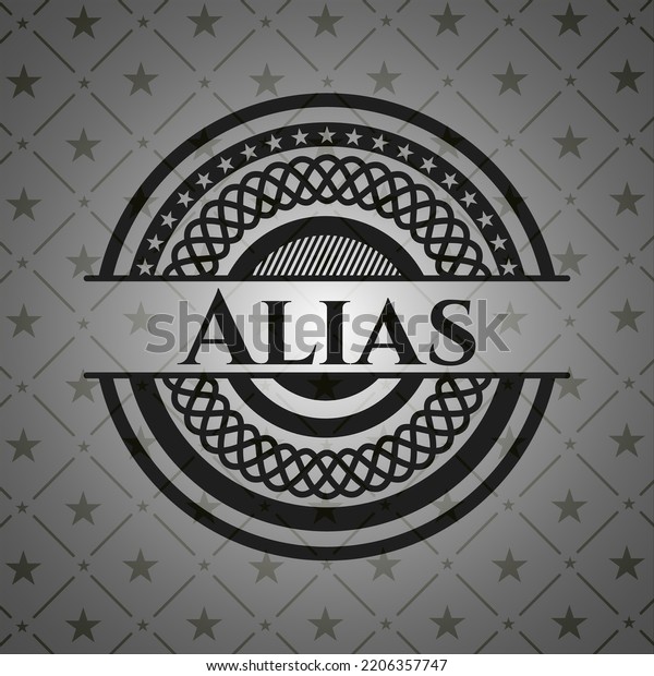 Alias Retro Style Black Emblem Vector Stock Vector (Royalty Free ...