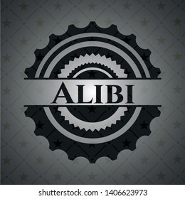 Alibi Black Emblem Vintage Vector Illustration Stock Vector (Royalty ...
