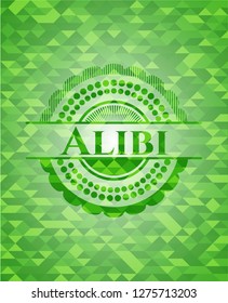 Alibi Green Emblem Mosaic Background Stock Vector (Royalty Free ...