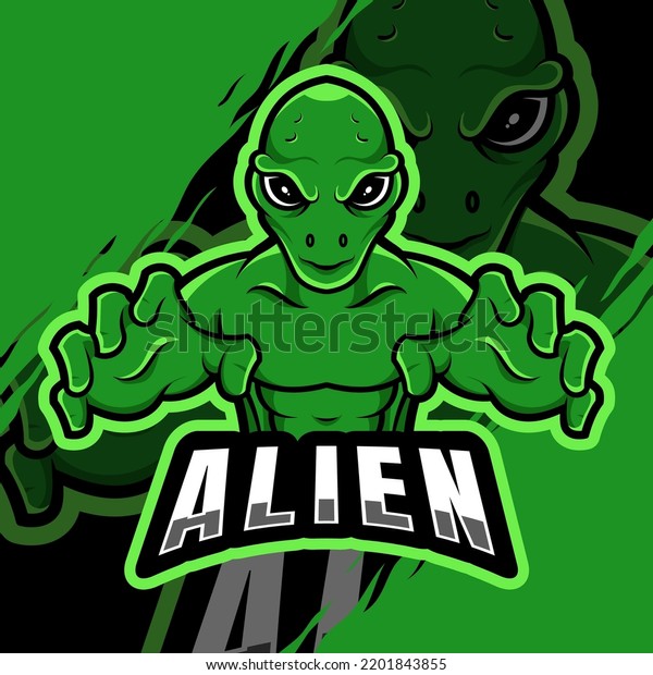 Alien Gaming Esport Mascot Logo Stock Vector (Royalty Free) 2201843855 ...